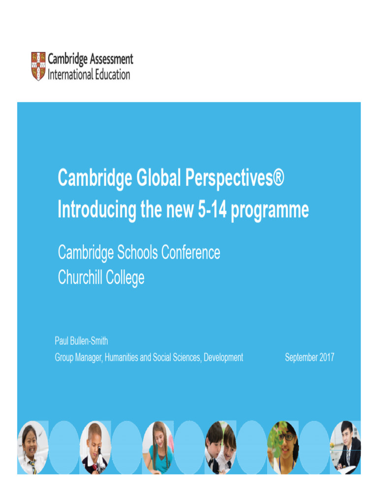 Cambridge Global Perspectives Launching The New Skills Based Learning ...