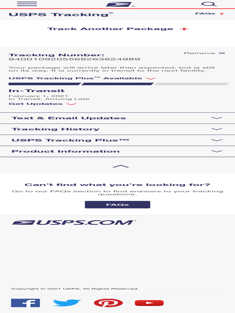 USPS Tracking® Results | PDF