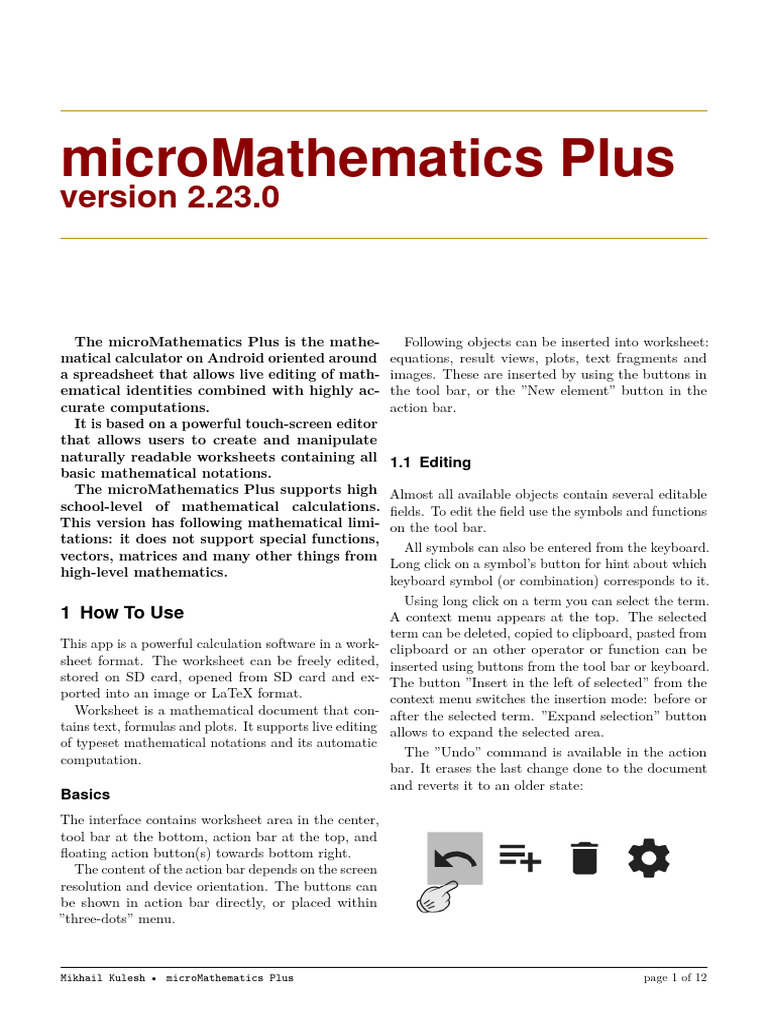 Micromathematics-V2 23 0 | PDF | Function (Mathematics) | Matrix ...
