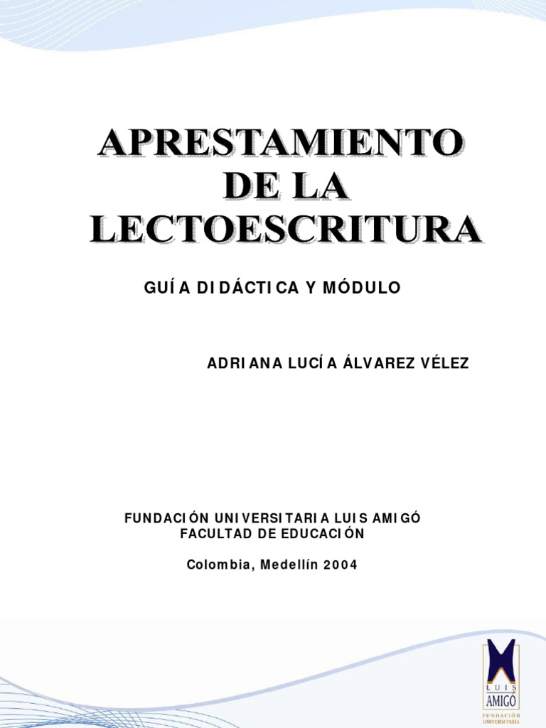 Lecto Escritura | PDF | Jardín de infancia | Lectura (proceso)