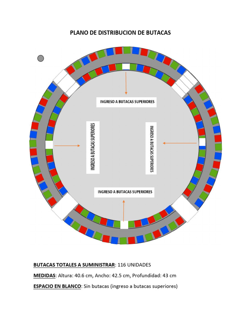 Plano de Distribucion de Butacas | PDF
