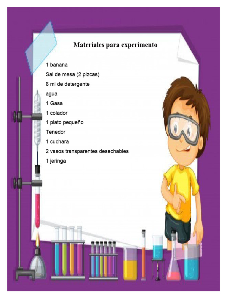 Materiales para Experimento | PDF