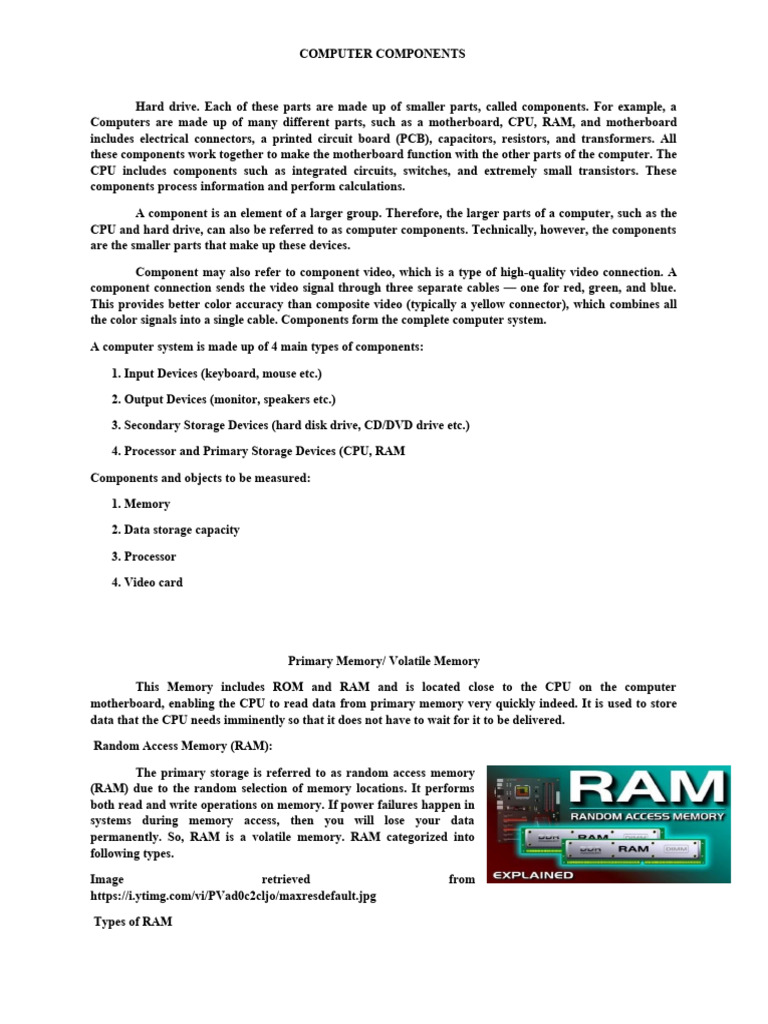 Performing Mensuration And Calculation Pmc Pdf Random Access Memory Dynamic Random Access