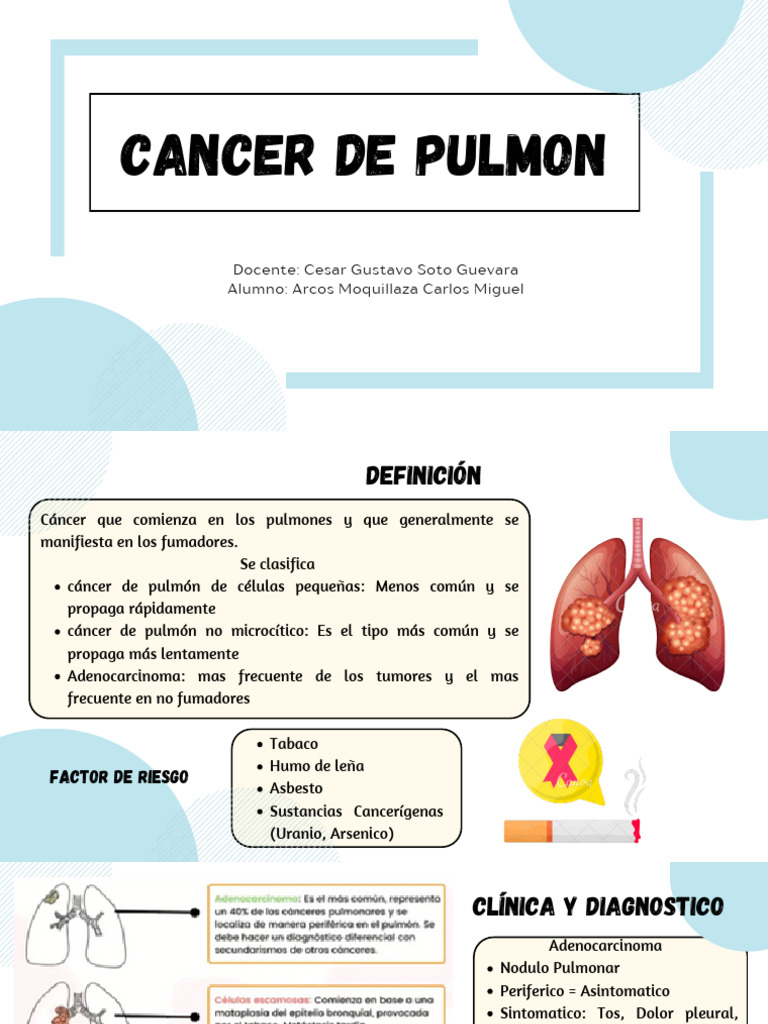 Cancer de Pulmon | PDF | Cáncer de pulmón | Cáncer