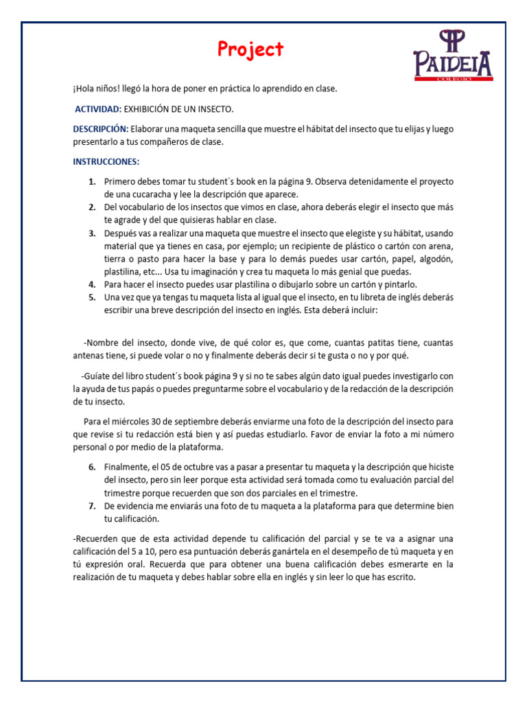 Proyecto de Inglés | PDF