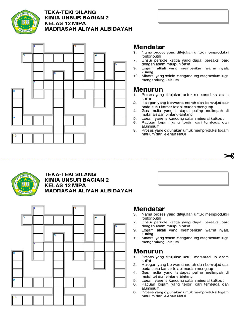TTS Kimia Unsur - Rijal - Bagian 2 | PDF