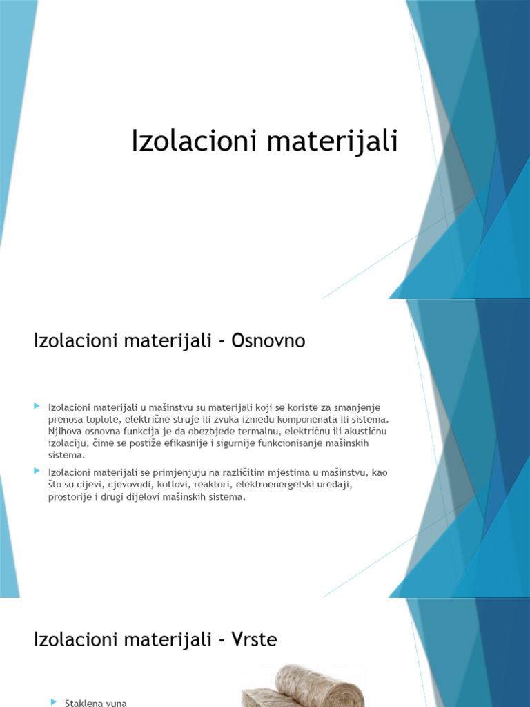 Izolacioni Materijali | PDF
