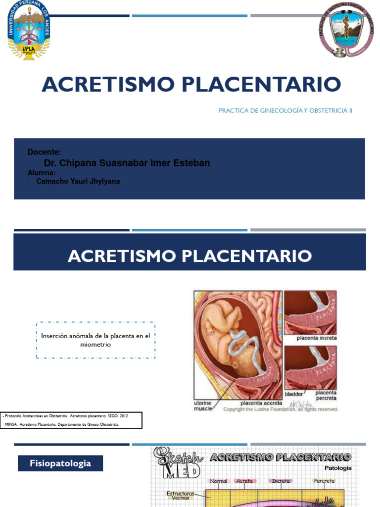 Acretismo Placentario | PDF | Salud pública | Embarazo Mamífero