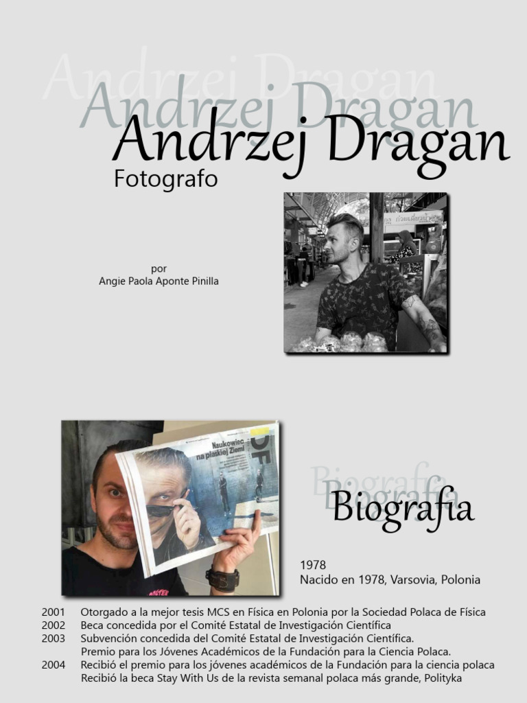 Biografía de Andrzej Dragan | PDF