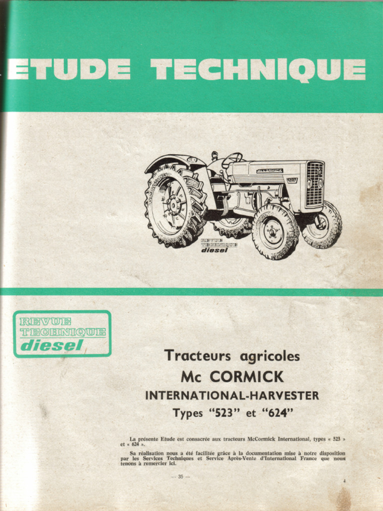 RTA - Tracteur - Case IH 523-624-724 - Manuel D'atelier | PDF