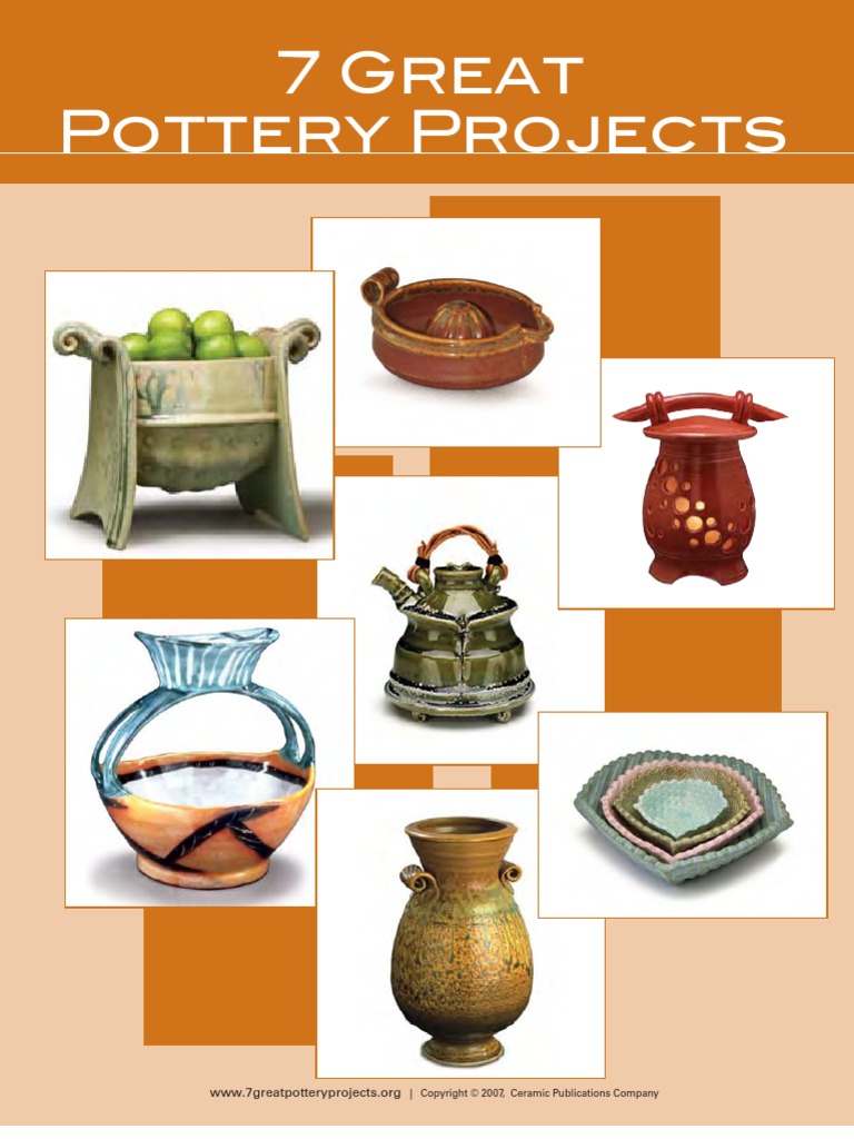7 Great Pottery Projects | PDF | Pottery | Porcelain