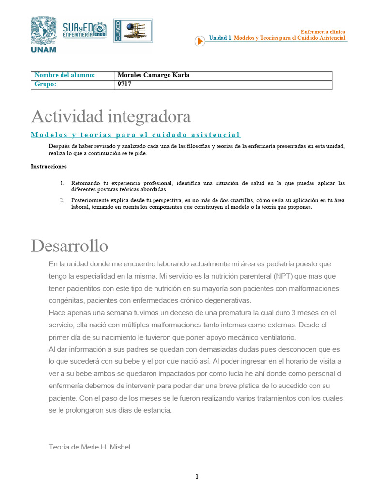 Act Integ U1 | PDF | Causas de la muerte | Enfermedades y trastornos