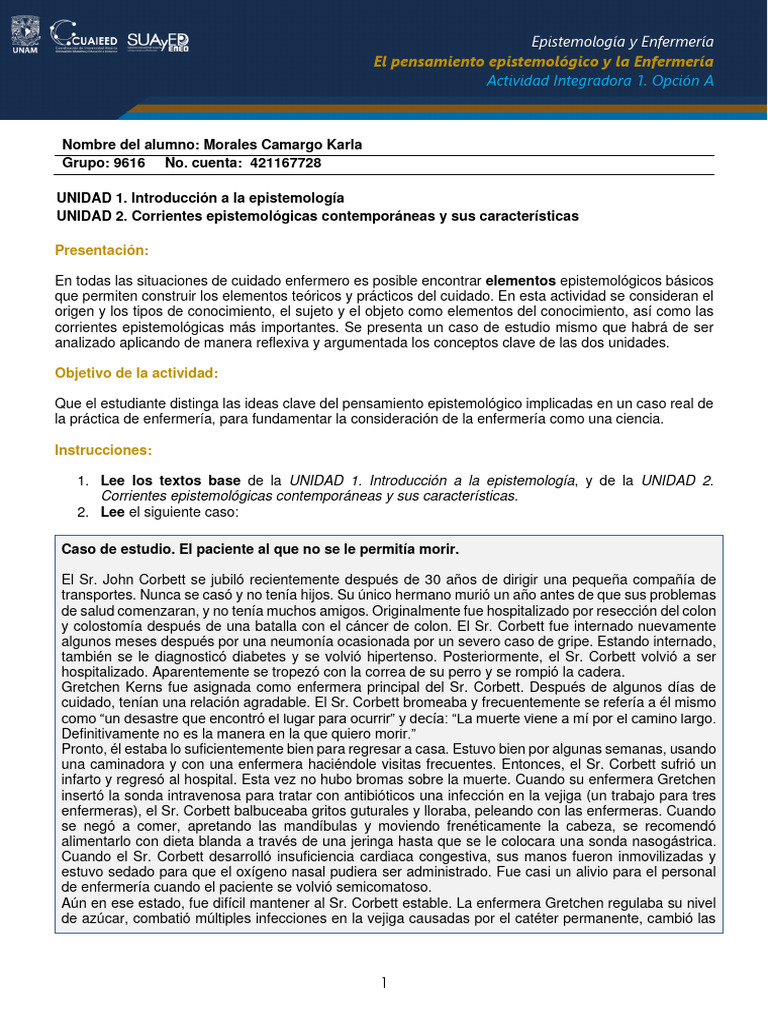 A1 KMorales | PDF | Conocimiento | Experiencia