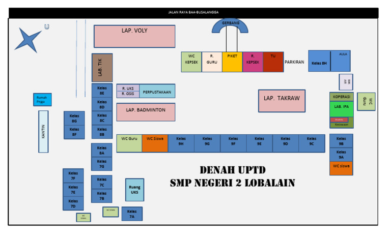 Denah Ruang Kelas TP 2023-2024 | PDF