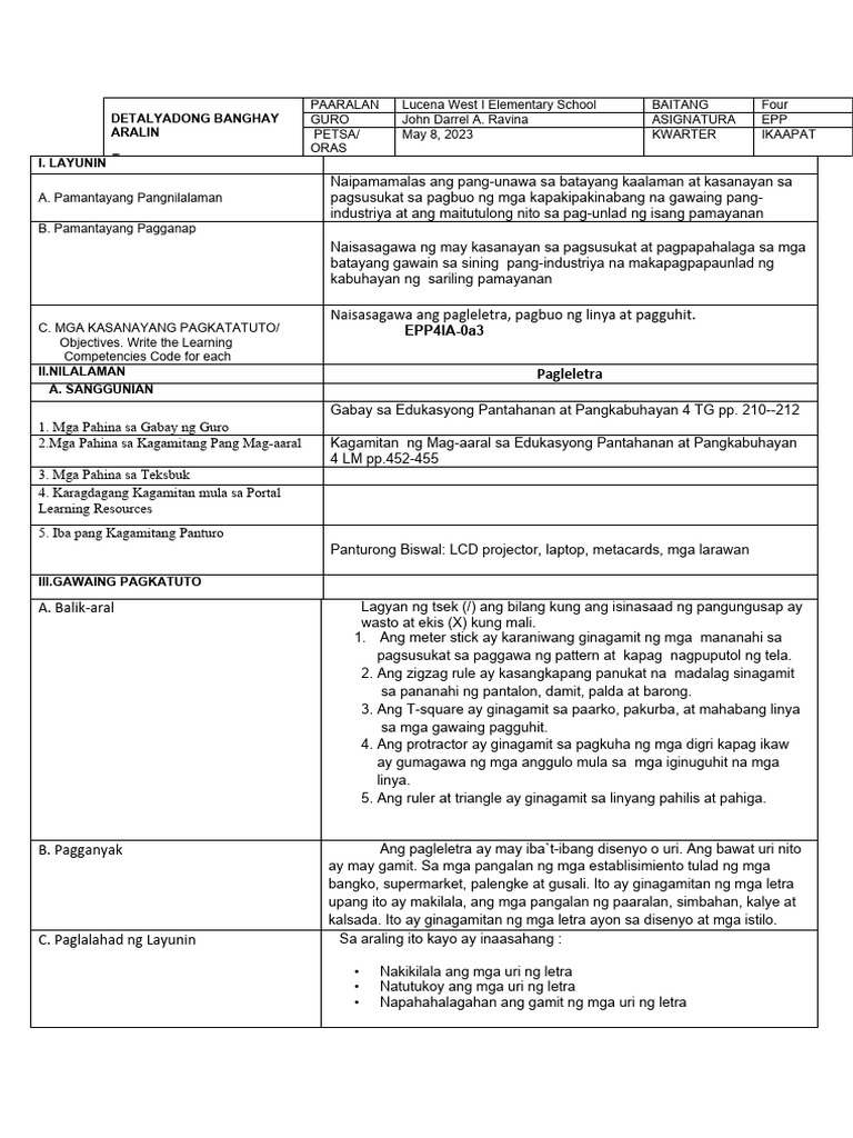 DLP - Epp-4th - Week 2 - May 8 | PDF