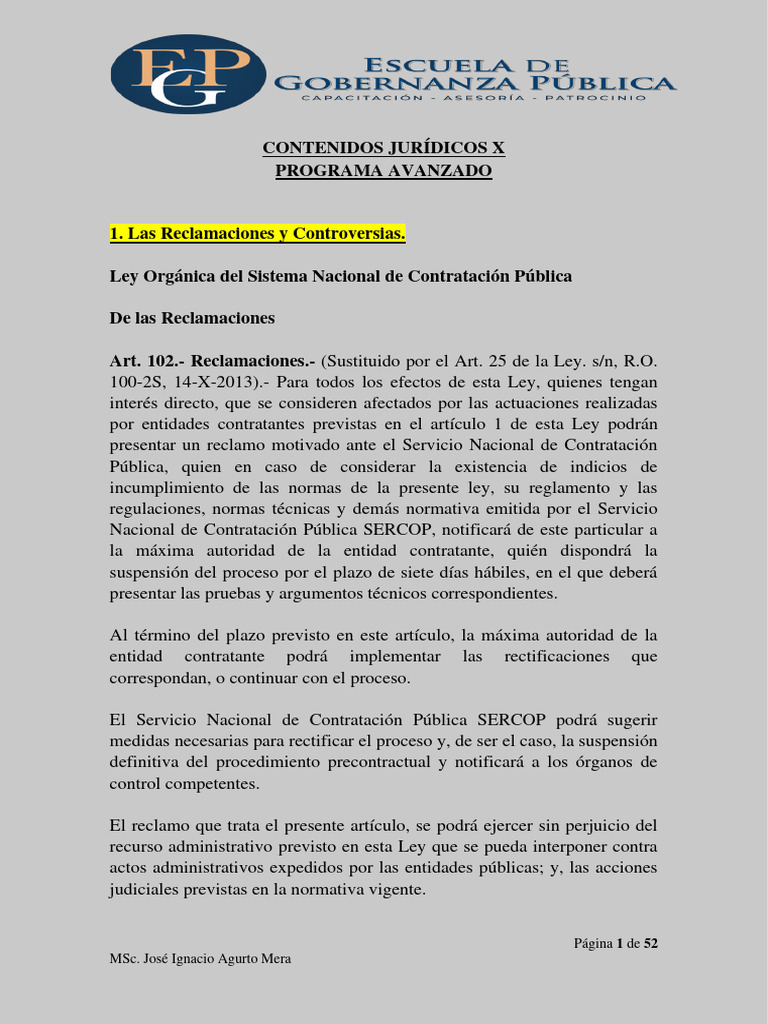 Contenidos Jurídicos Programa Avanzado | PDF | Multa (pena) | Arbitraje