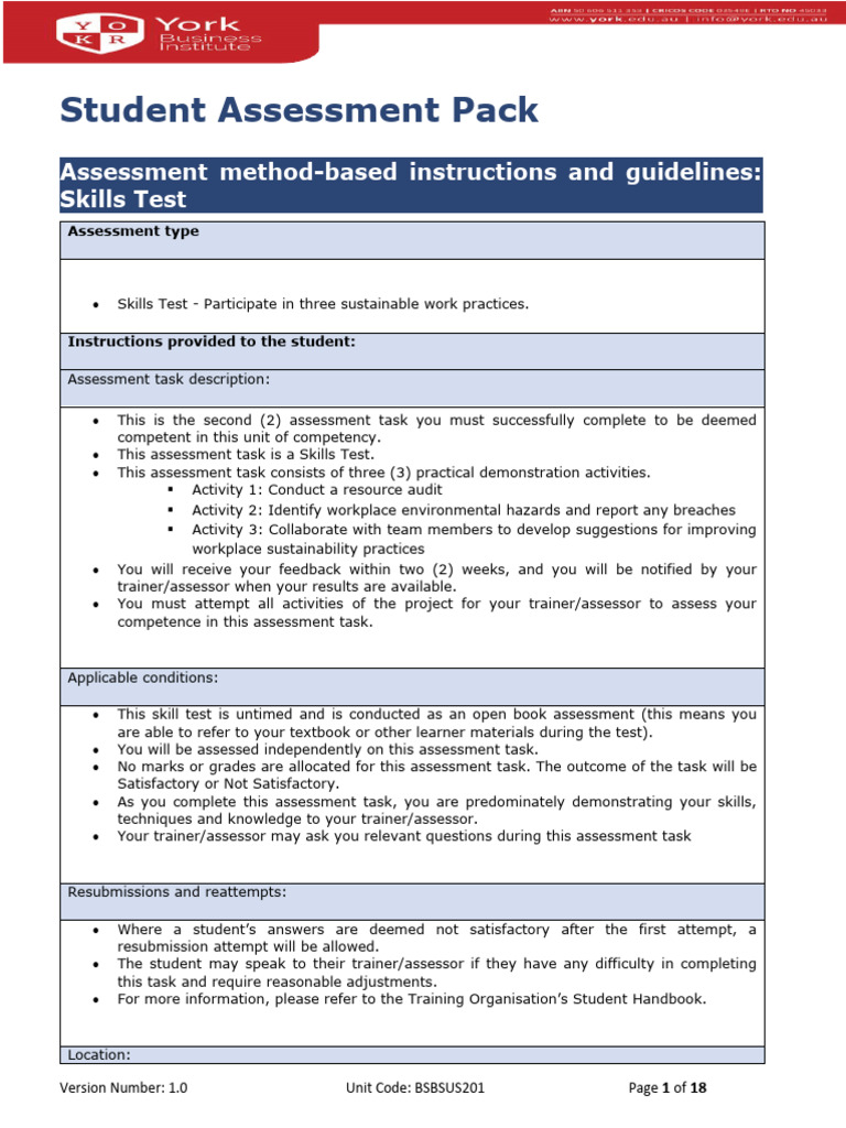BSBSUS211 Assessments Tasks 2 | PDF | Waste | Energy Conservation