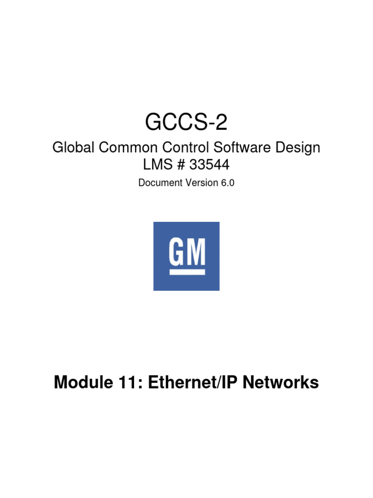 GCCS2 CommonTask Module11 Rev6.0 | PDF | Network Switch | Programmable Logic Controller