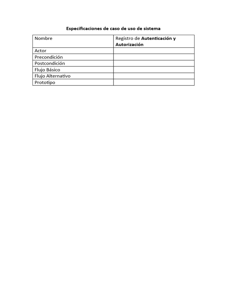 Especificaciones de CUS | PDF