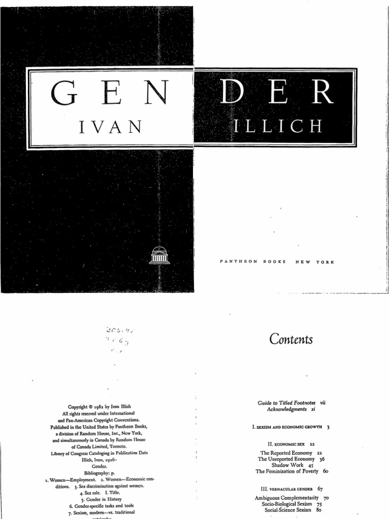Ivan Illich - Gender | PDF
