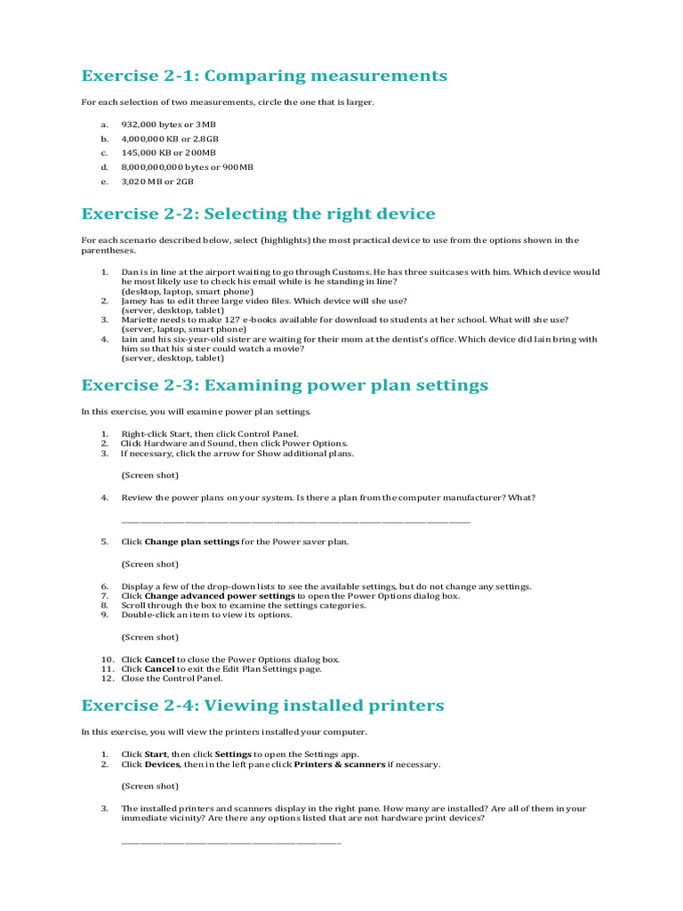 Lab Exercise - Lesson 2 | PDF | Personal Computers | Computing Platforms