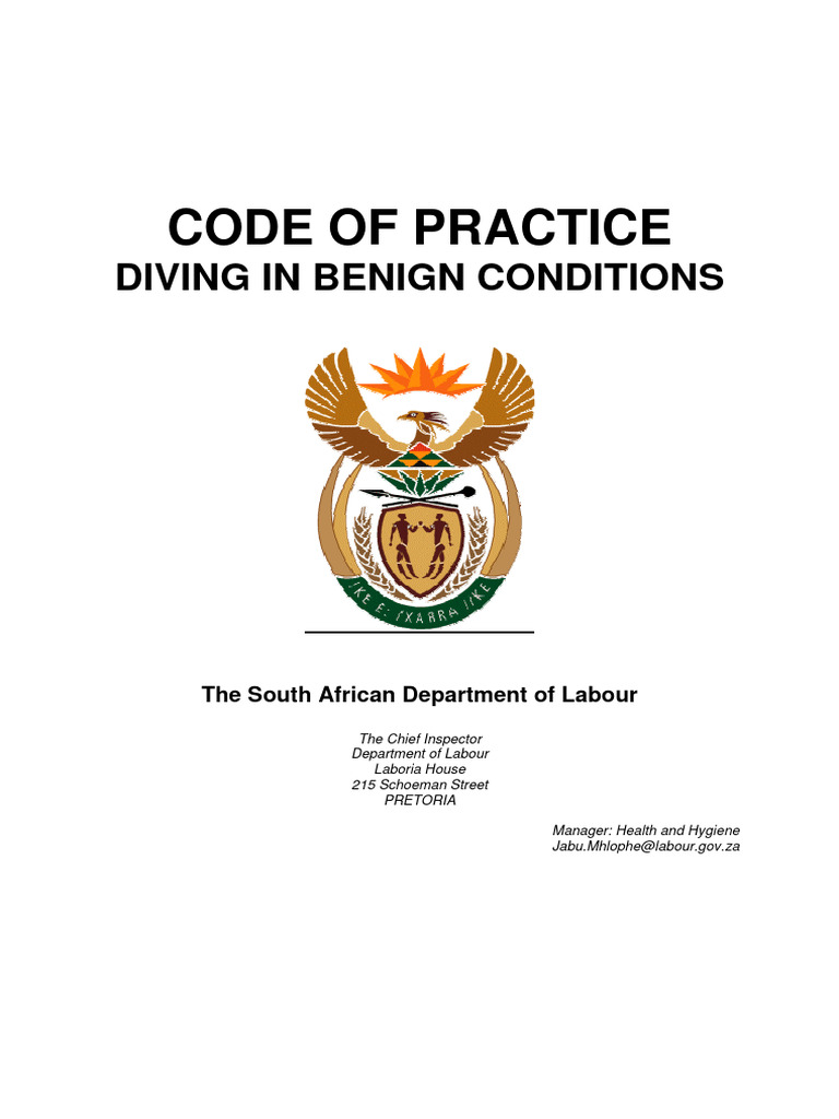 Diving Safety Code for Benign Conditions | PDF | Underwater Diving ...