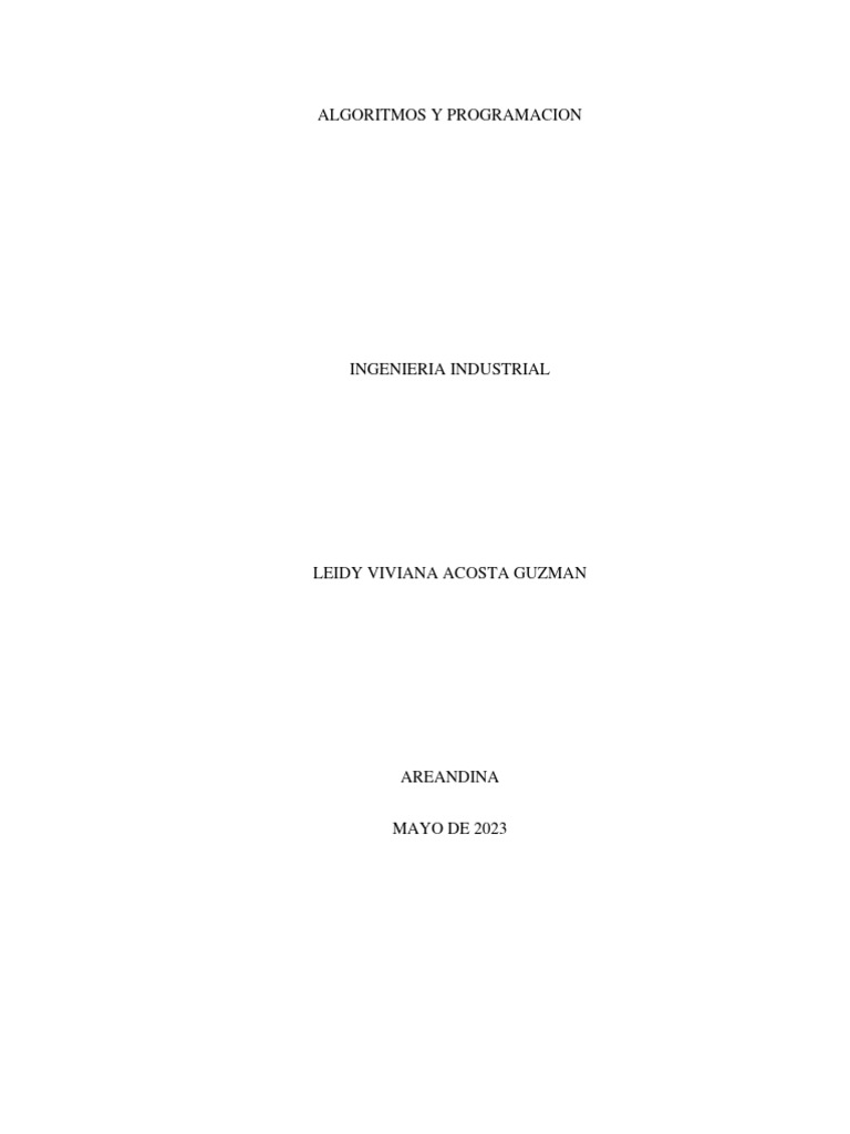 Algoritmos y Programacion | PDF | Programación de computadoras | C Algoritmos y Programacion | PDF | Programación de computadoras | C