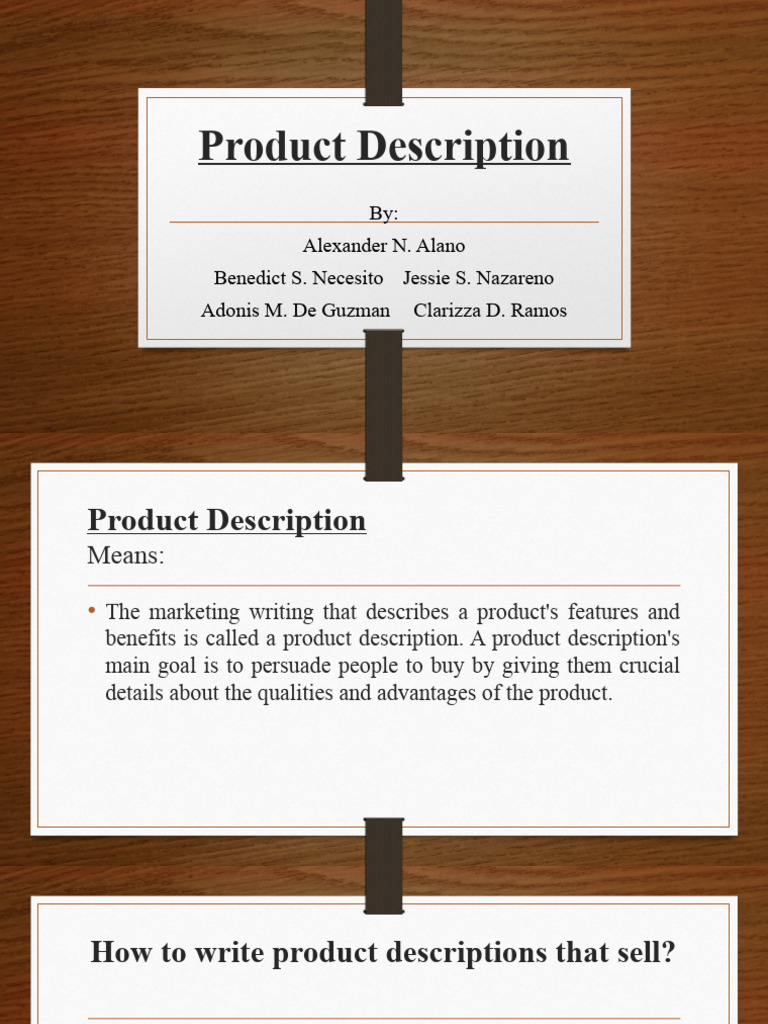 Product Description | PDF | Marketing