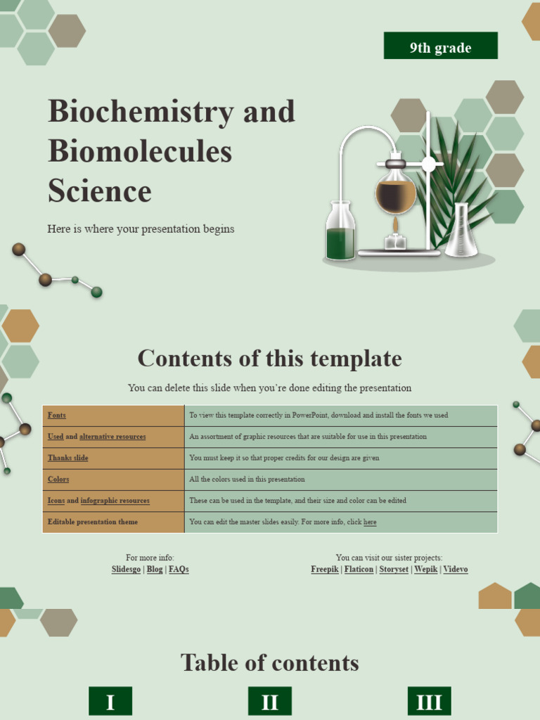 Biochemistry and Biomolecules - Science - 9th Grade by Slidesgo ...
