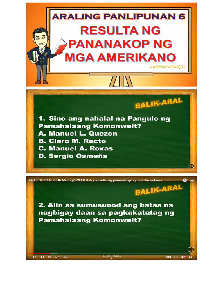 AP 6 Quarter 2 Week 4 | PDF