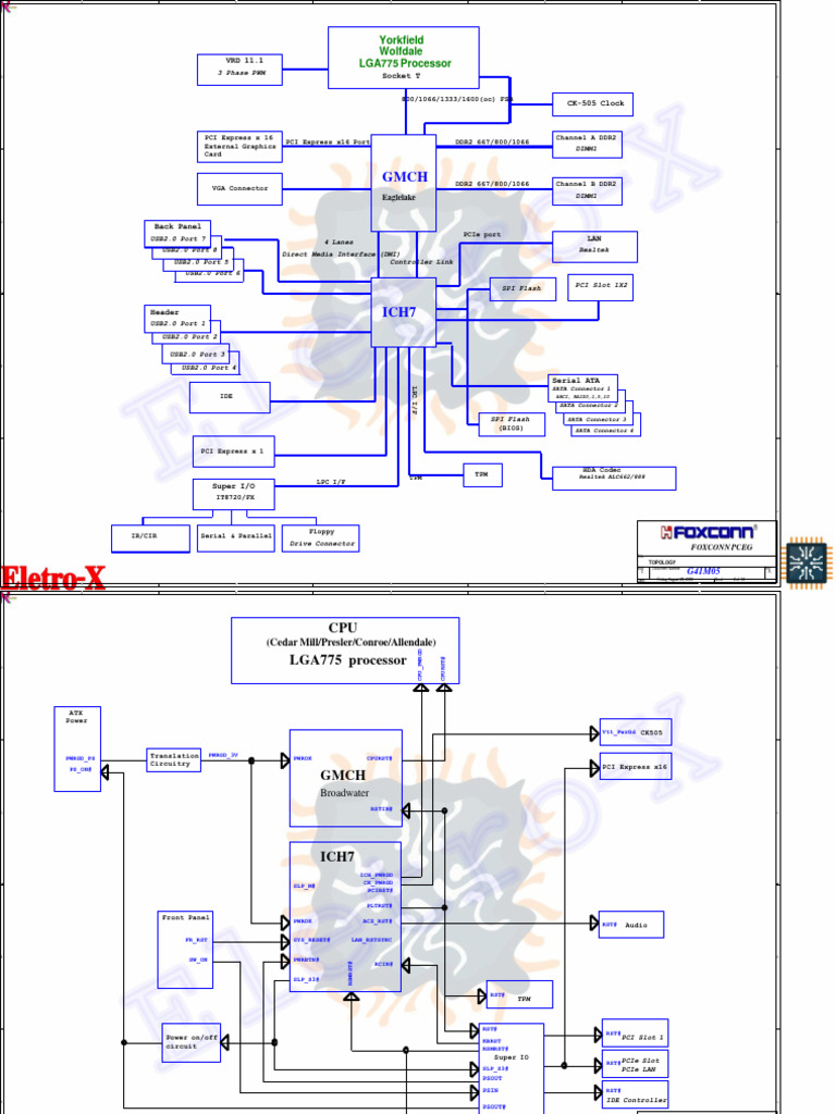 Foxconn G41MXE Motherboard Schematic | PDF | Personal Computers ...