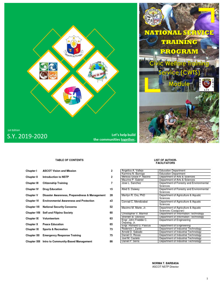 NSTP Community Training Guide 2019-2020 | PDF | Government | Justice