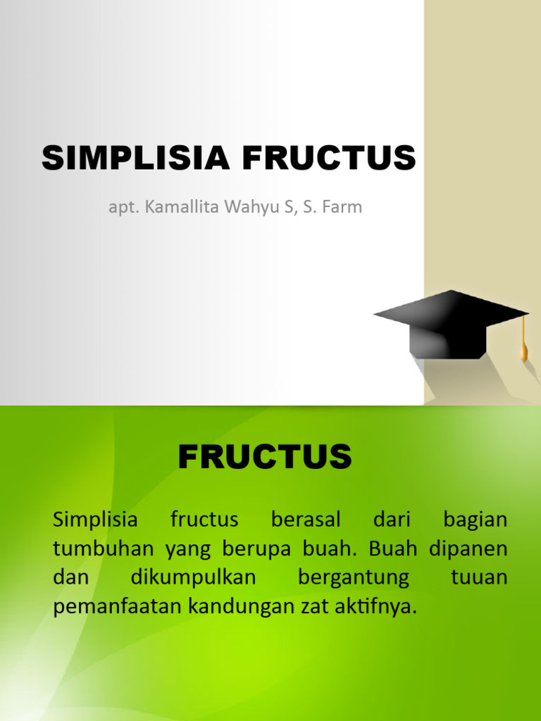 Simplisia Fructus | PDF