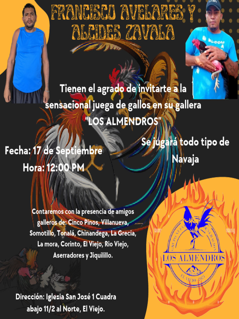 Flyer Gallera Los Almendros | PDF