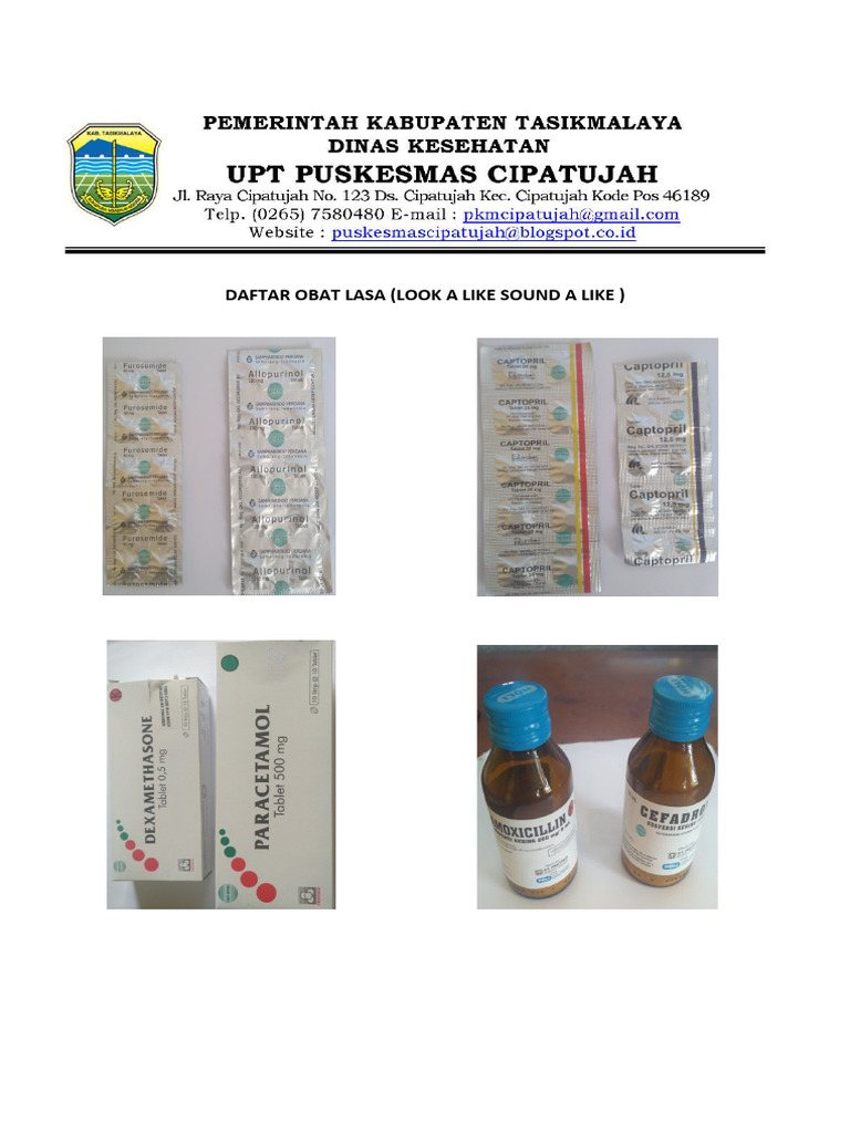 Daftar Obat Lasa | PDF