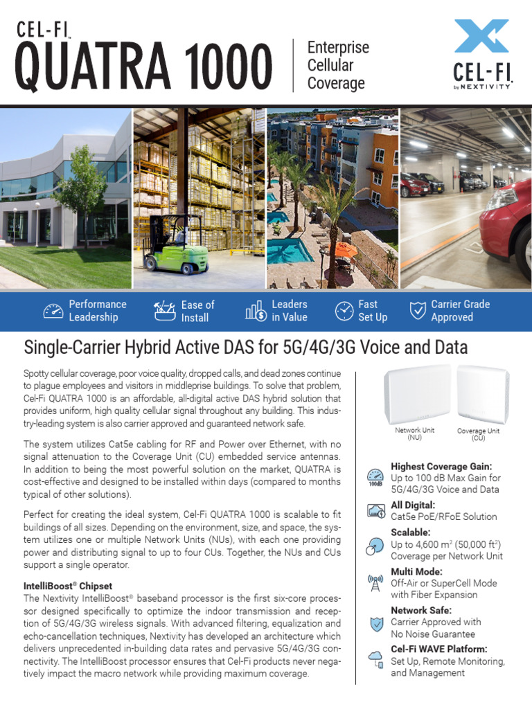 QUATRA1000 Brief | PDF | 4 G | Telecommunications Engineering