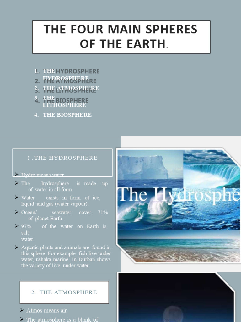 4 Spheres of Earth | PDF