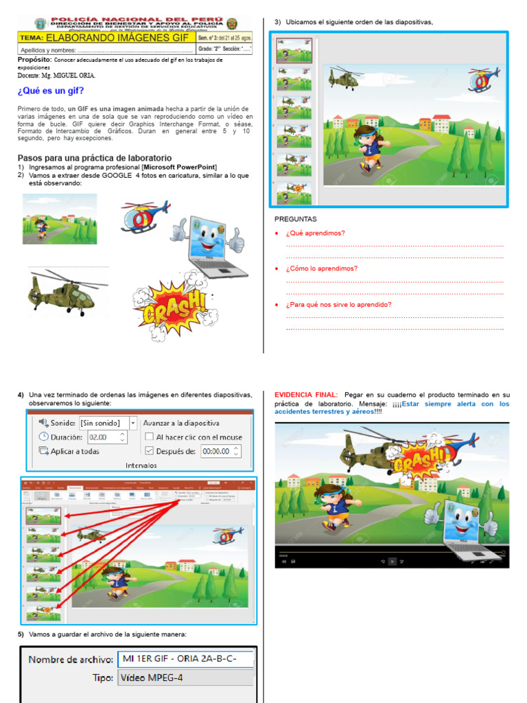Ficha 3 - 2do Año (21 Al 25 Agosto) Elaborando Imagenes Gif - 3er Bim-Eda 5 | PDF | Juegos y ...