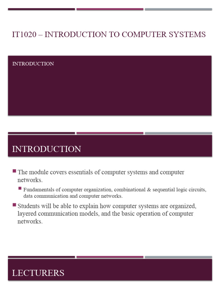 2023 S1 IT1020 Introduction | PDF