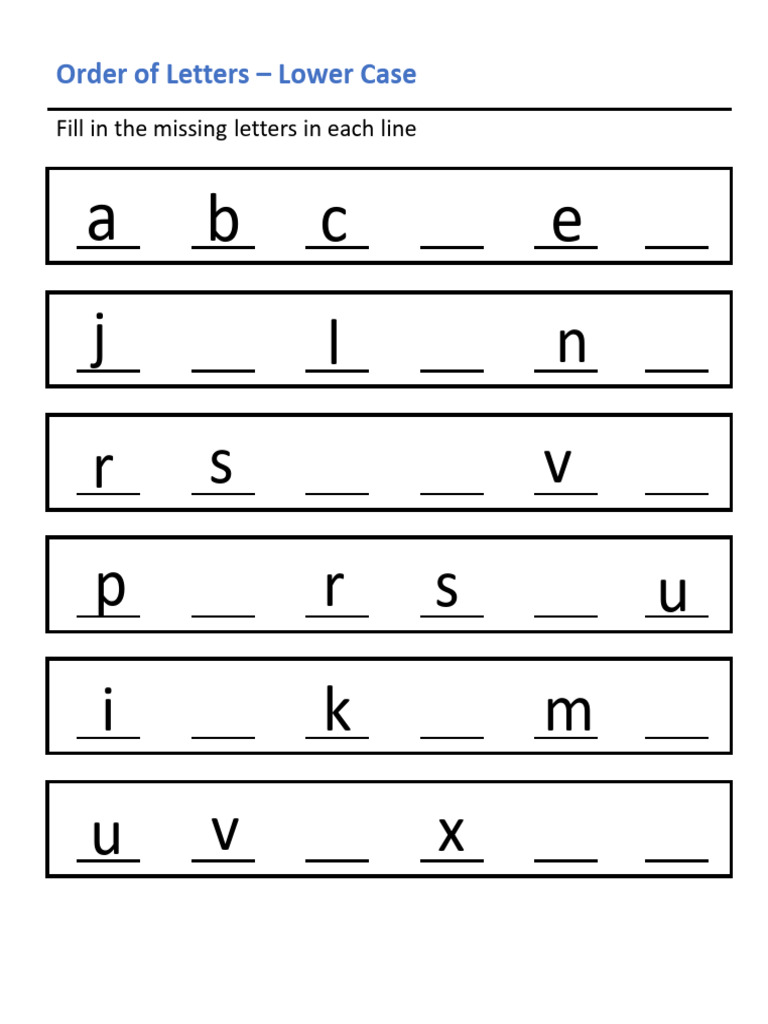 Letters and Numbers | PDF