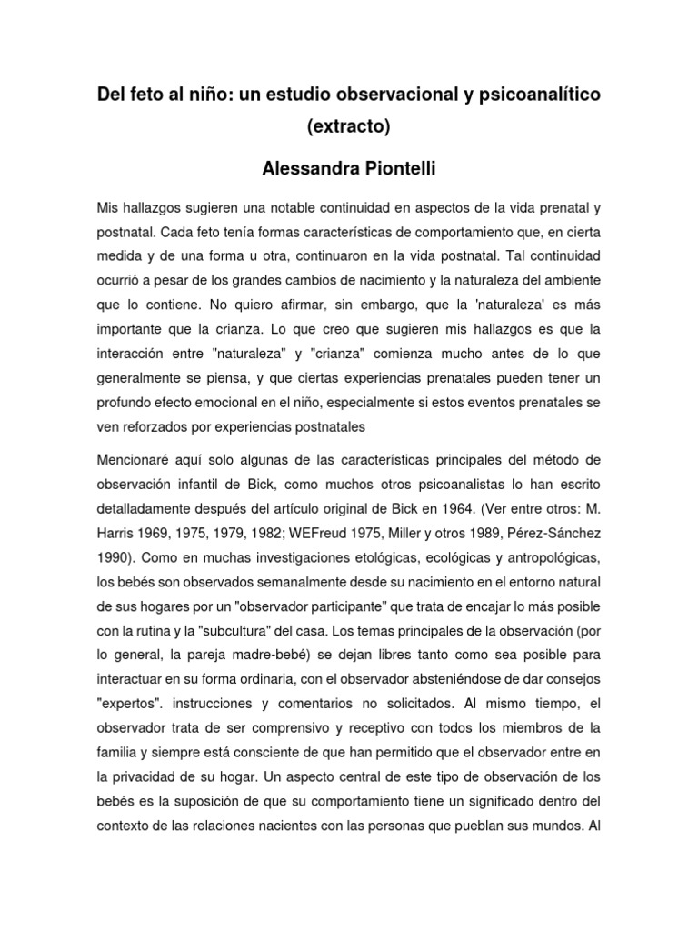 Del Feto Al Niño | PDF | El embarazo | Feto