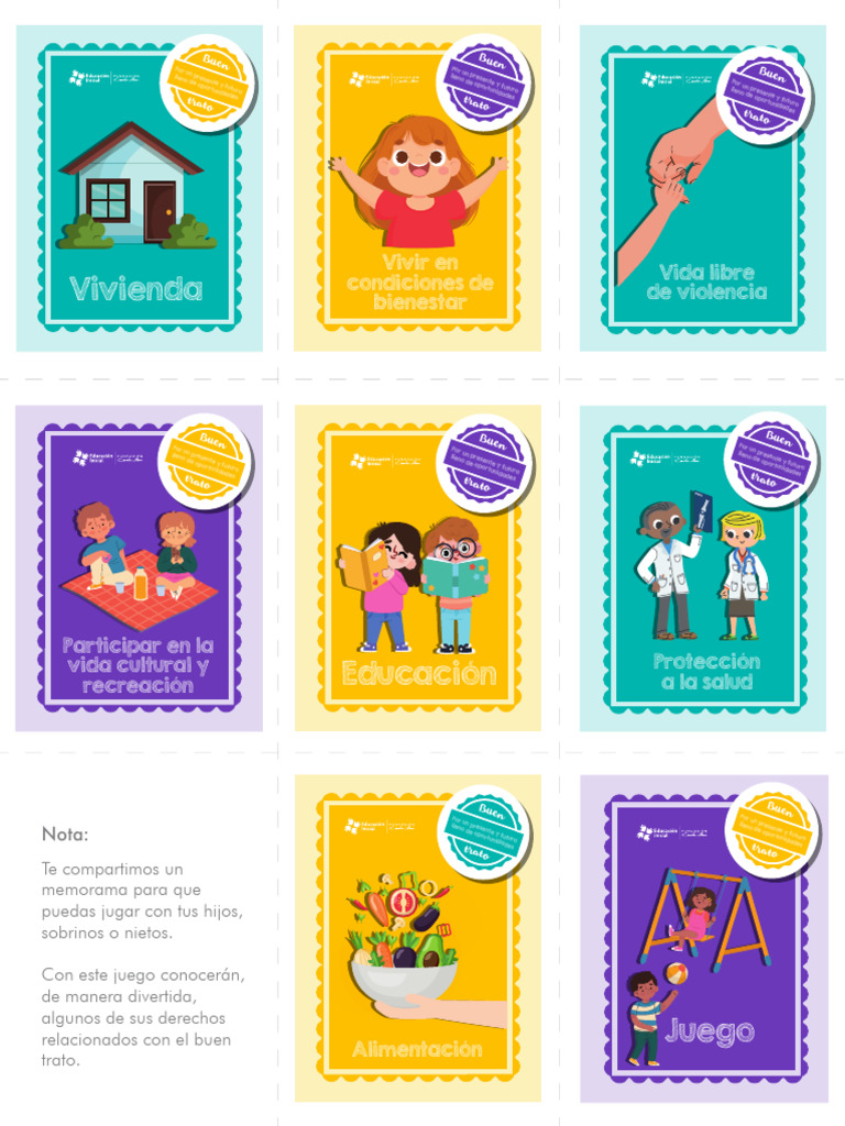 18 - Memorama para Imprimir | PDF | Derechos humanos | Justicia