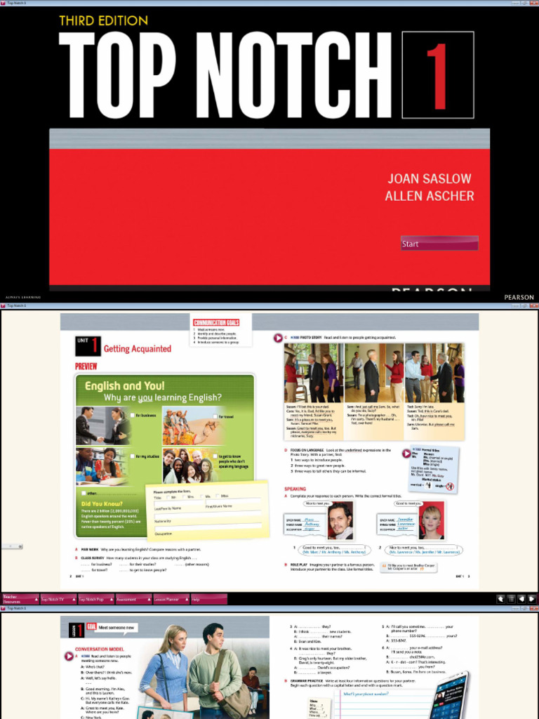 Top Notch Student Book 1 | PDF