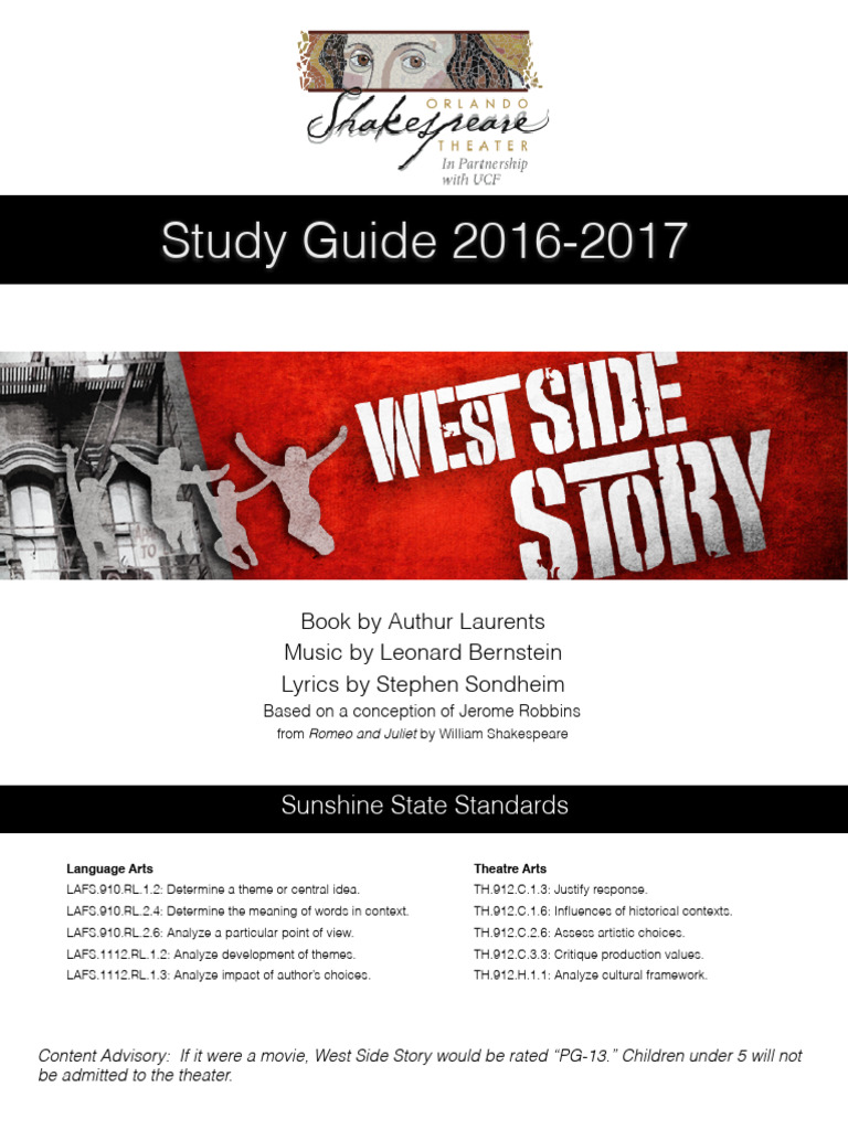 West Side Story Study Guide | PDF | Performing Arts