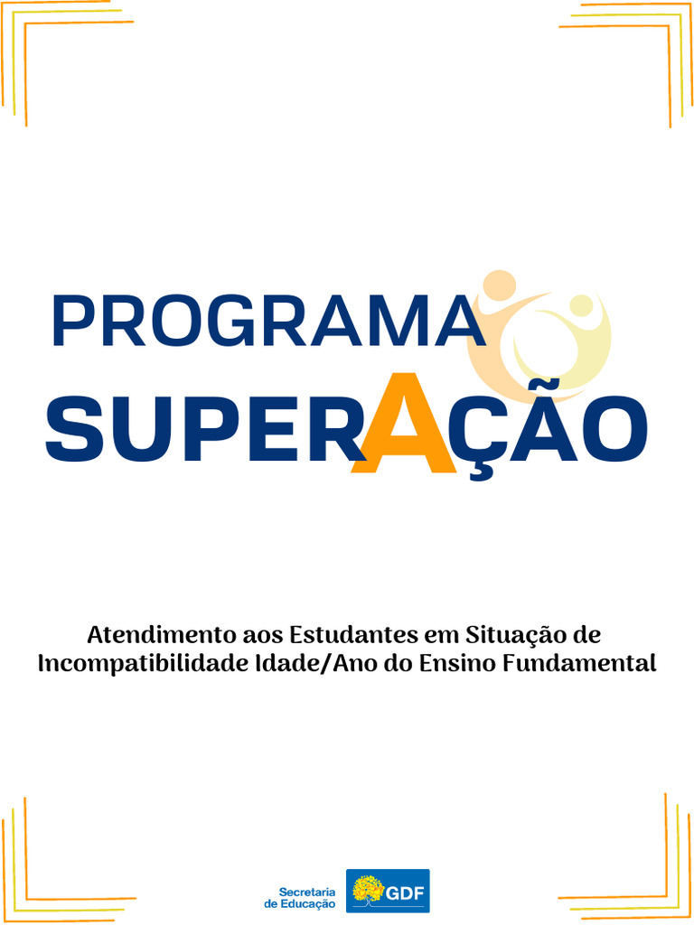 Programa Superacao VF 2023 | PDF | Pedagogia | Aprendizado