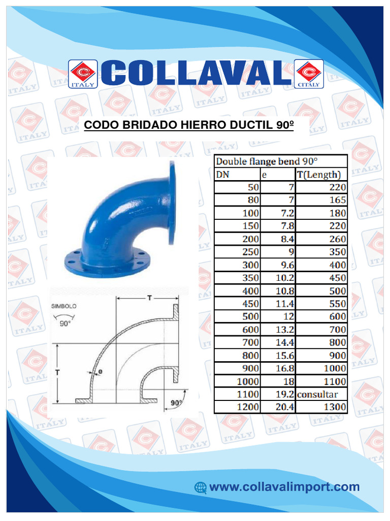 Codod Bridado Hierro Ductil 90º | PDF