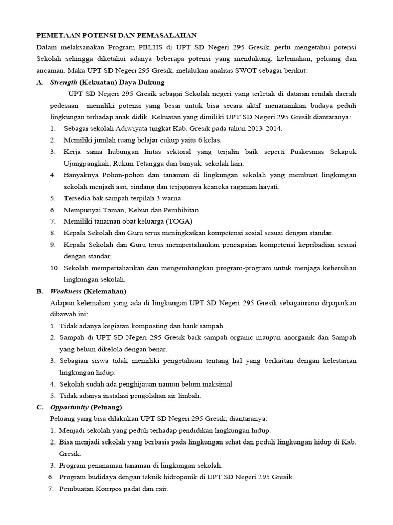 Hasil IPMLH (Kajian LH Sekolah) PDF | PDF
