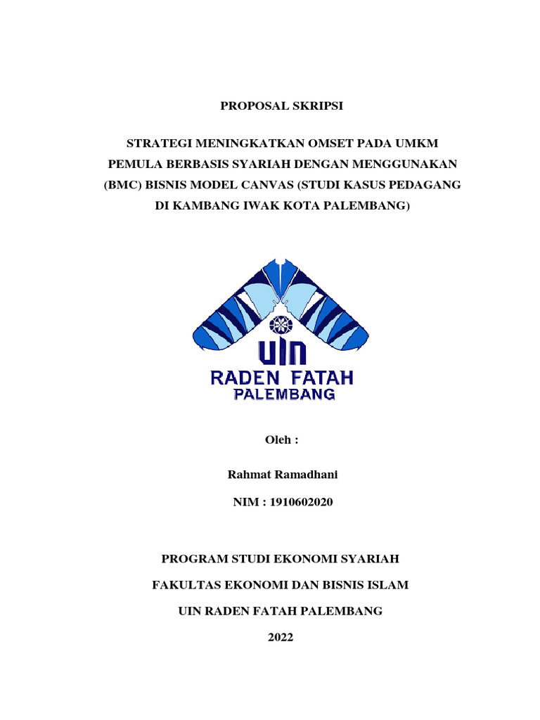 Rahmat Ramadhani 1910602020 Proposal Sempro | PDF | Bisnis