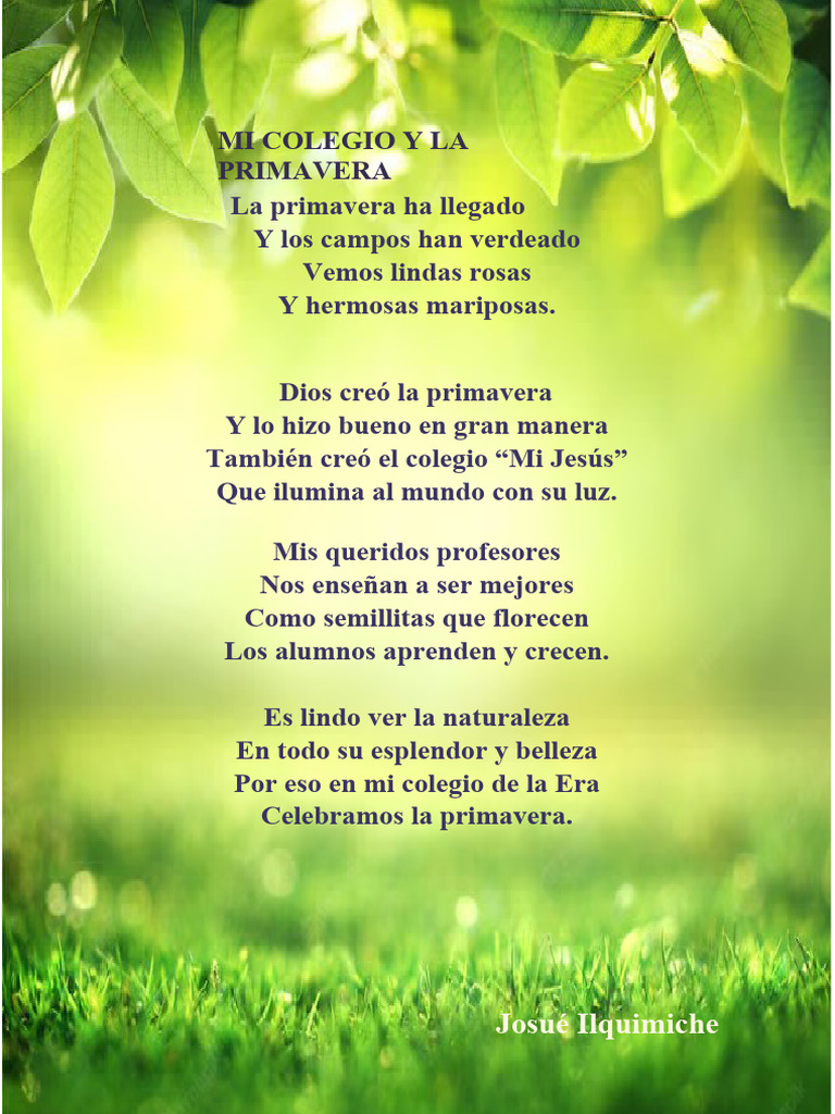 Primavera Mi Jesus3 | PDF