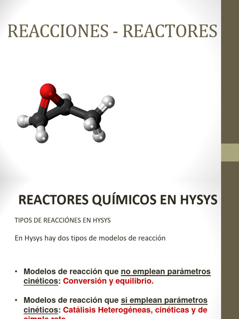 Clase 4 - Reacciones y Reactores | PDF | Equilibrio químico | Reactor Quimico